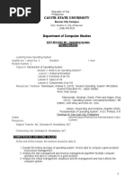 Lesson Plan - OS | PDF | Operating System | Computer Program