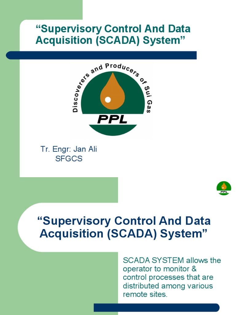 "Supervisory Control and Data Acquisition (SCADA) System": Tr. Engr: Jan Ali Sfgcs | Download ...