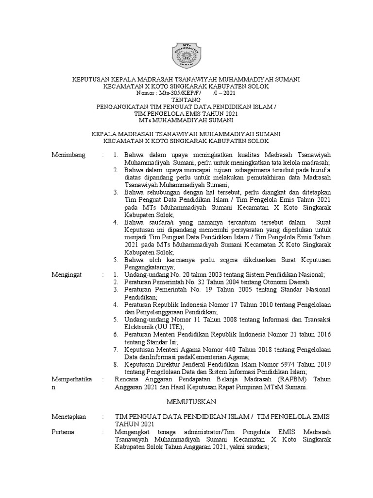 SK Operator Simpatika 2021 | PDF