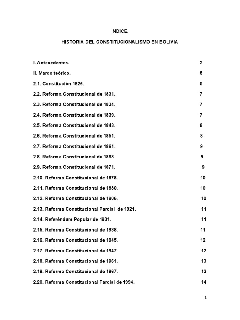 Historia de Bolivia | PDF | Bolivia | Constitución