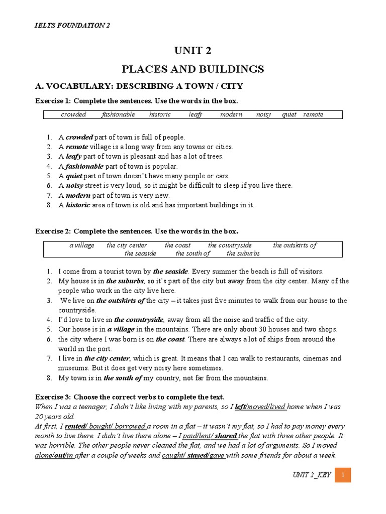 Unit 2 - Answer Key | PDF