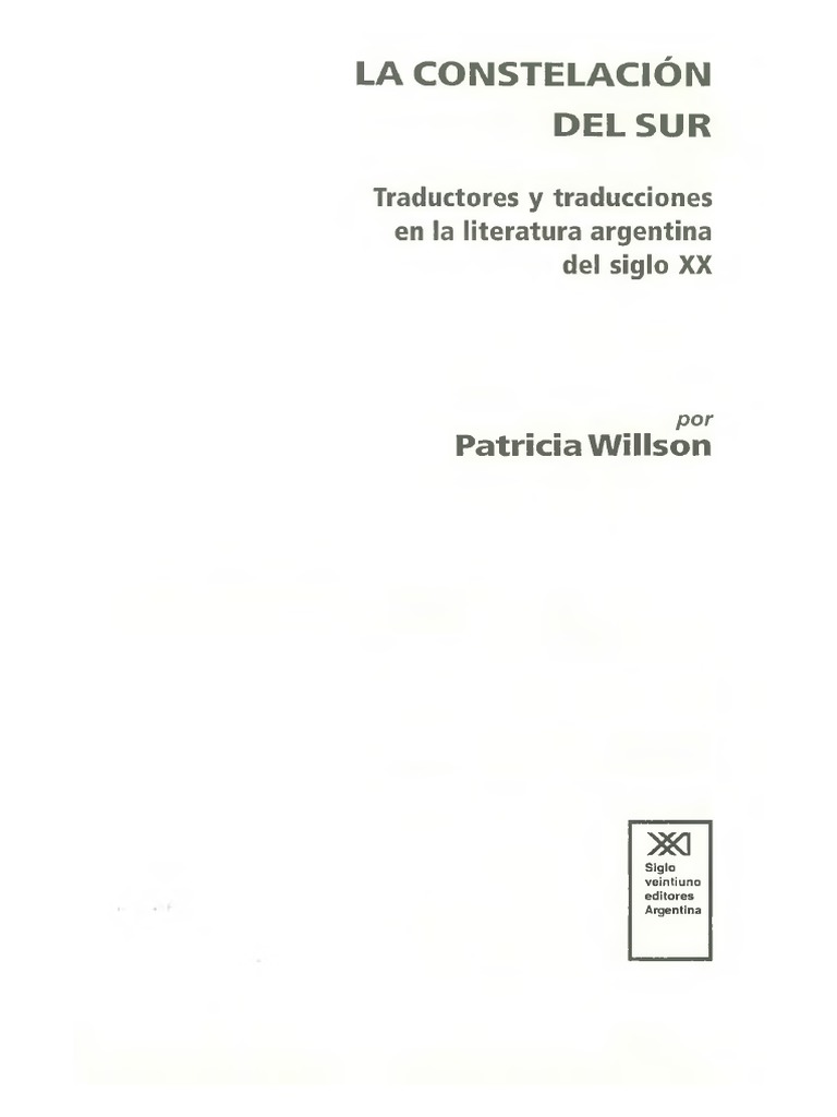 Willson Patricia - La Constelacion Del Sur | PDF | Traducciones ...