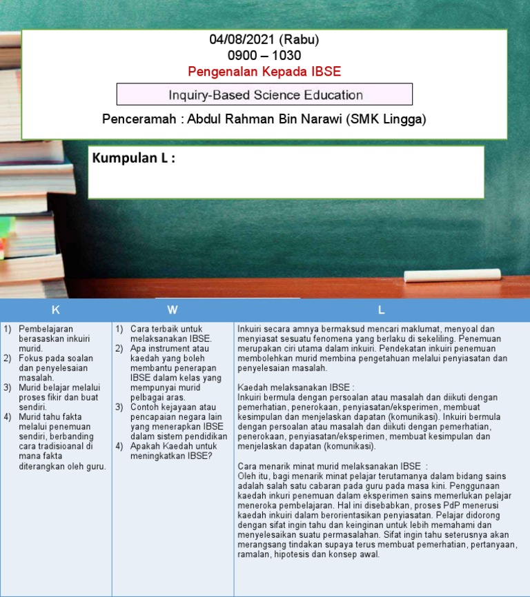 Pengenalan IBSE untuk Guru | PDF