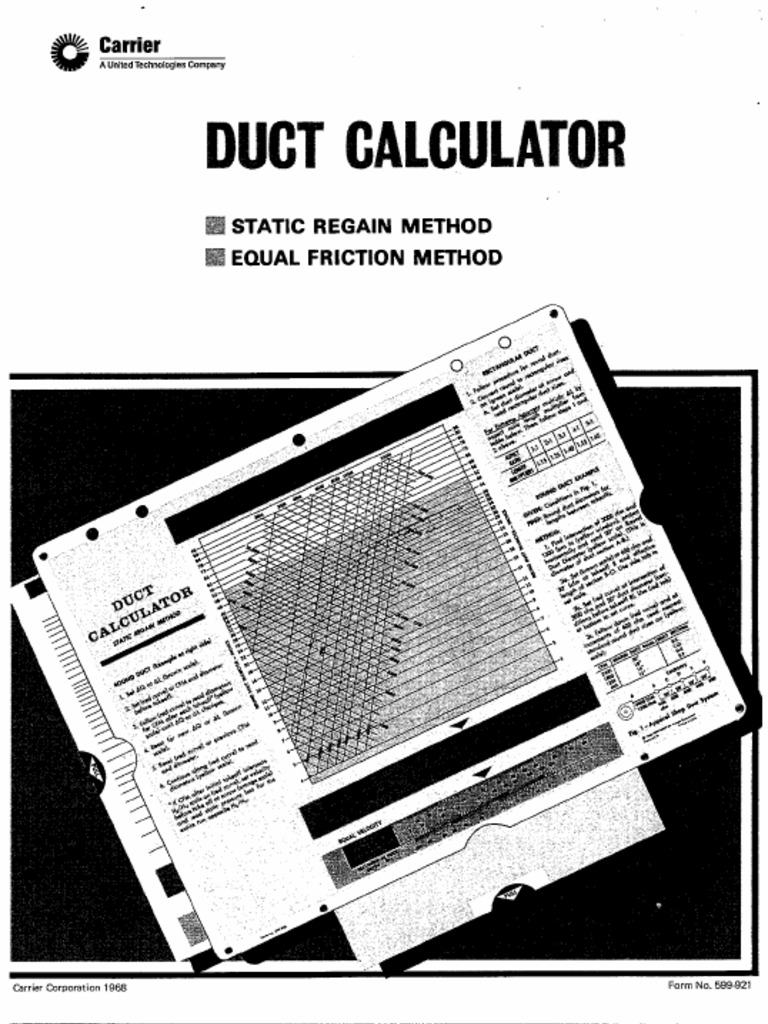 Carrier Duct Calculator - Estatic Regain | PDF