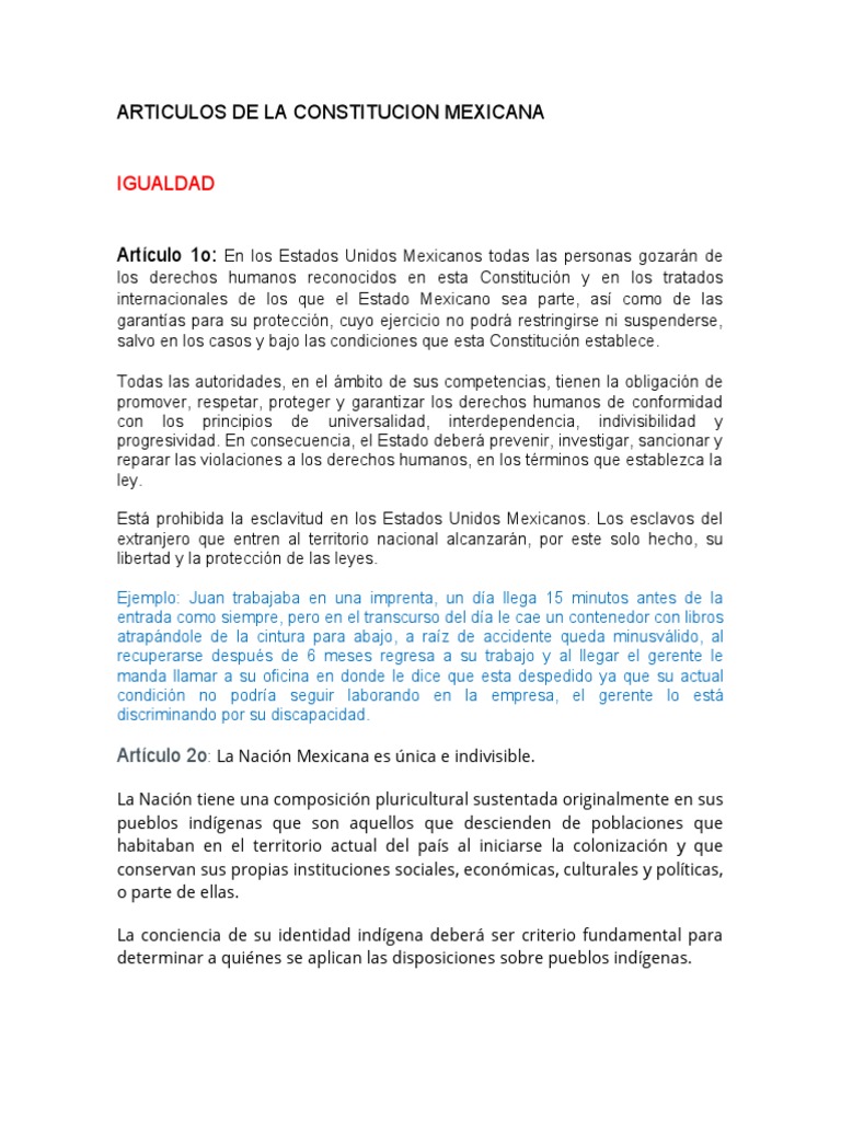 Articulos De La Constitucion Mexicana Pdf Derecho Penal Monopolio
