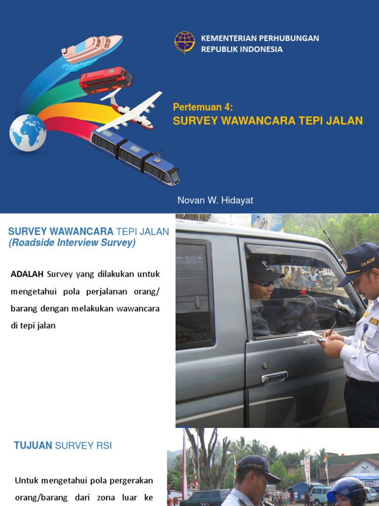 Pertemuan 4 Roadside Interview | PDF