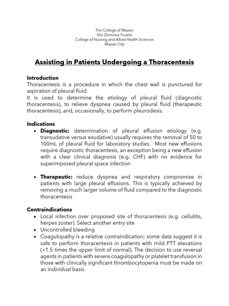 Thoracentesis