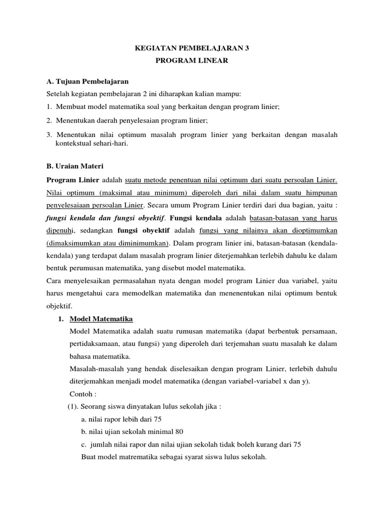 KEGIATAN PEMBELAJARAN 3-Proglin | PDF