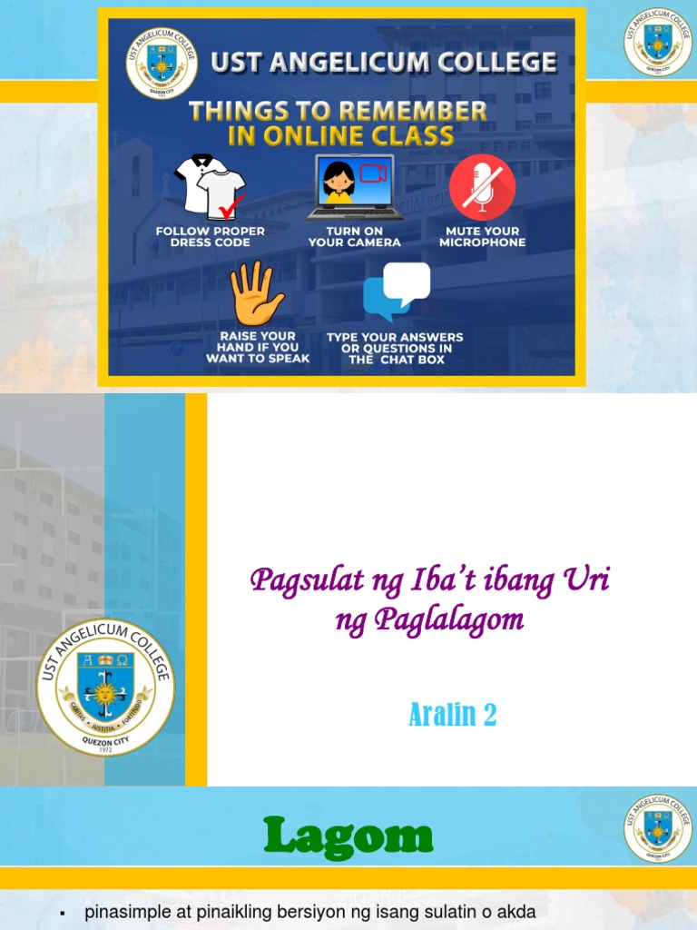 Aralin 2 Pagsulat NG Iba't Ibang Uri NG Paglalagom | PDF