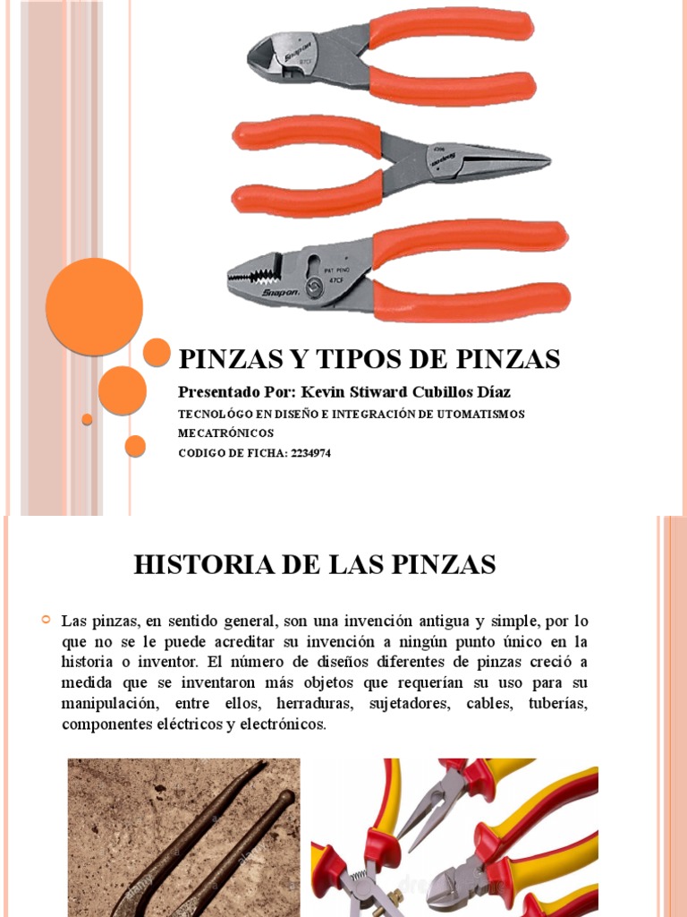 Pinzas y Tipos de Pinzas | PDF | Rieles | Herramientas