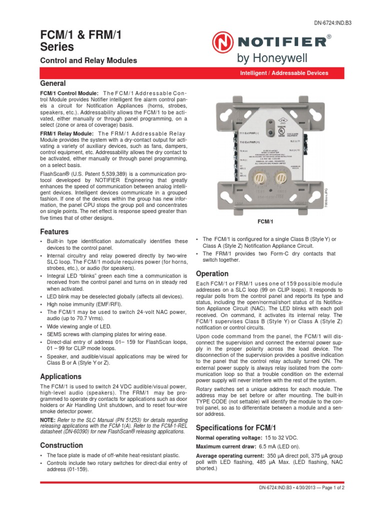 FCM/1 & FRM/1 Series: Control and Relay Modules | PDF | Switch | Inductance