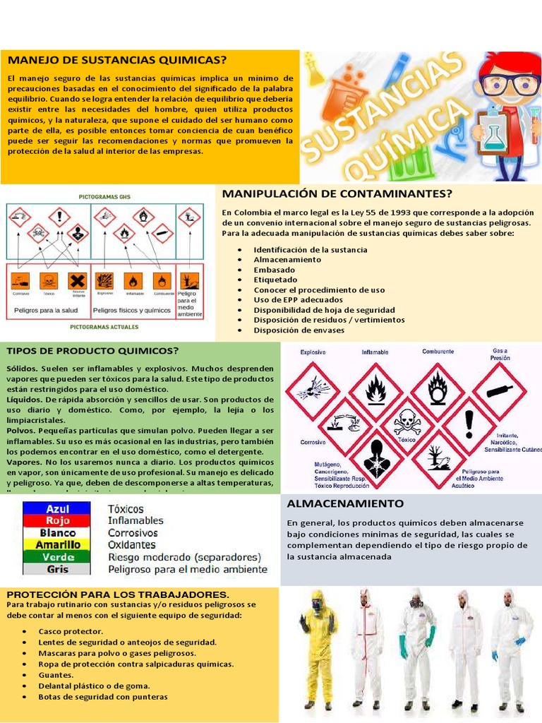 Manejo Seguro Sustancias Quimica | PDF | Química | Materiales