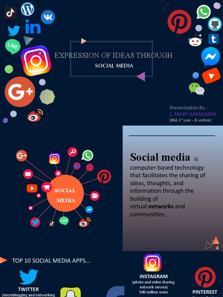 Expression of Ideas Through Social Media | PDF | Social Media | Popular ...