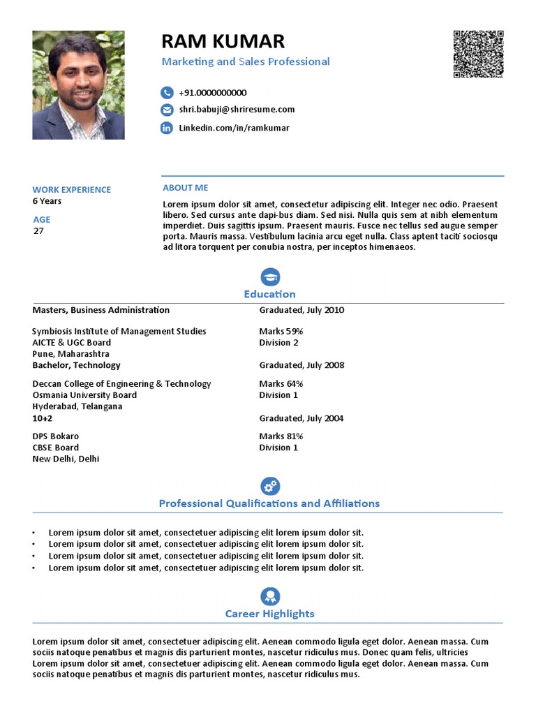 Fresher Resume for Dmart Application | PDF | Career & Growth | Business