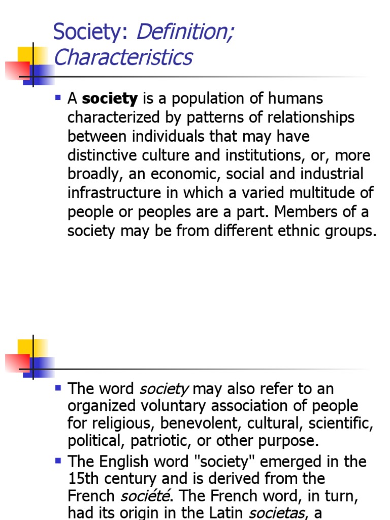 Society:: Definition Characteristics | PDF | Society | Pastoralism