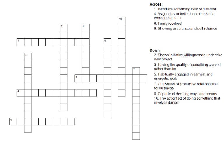 Crossword Puzzle Module 2 | PDF