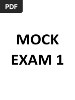 Starters Mock Test | PDF