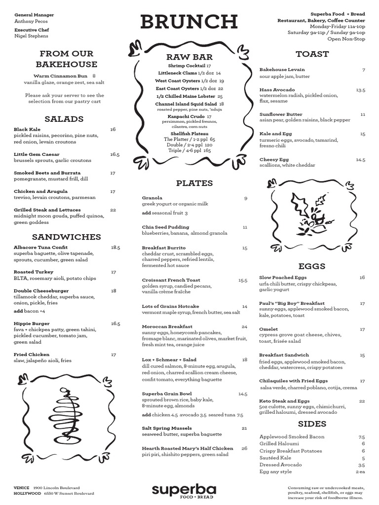 Superba HWD Menu | Download Free PDF | Salad | Pickling