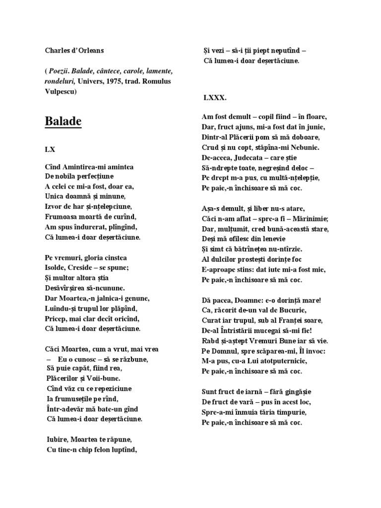 Charles D Orleans 1 | PDF