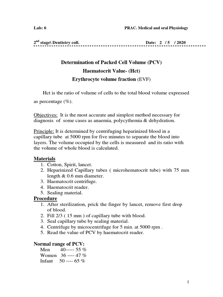 Lab 6 PCV 2-5 - 2020 | PDF