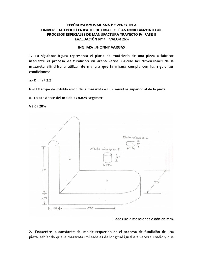 Cálculo de Mazarota en Fundición | PDF