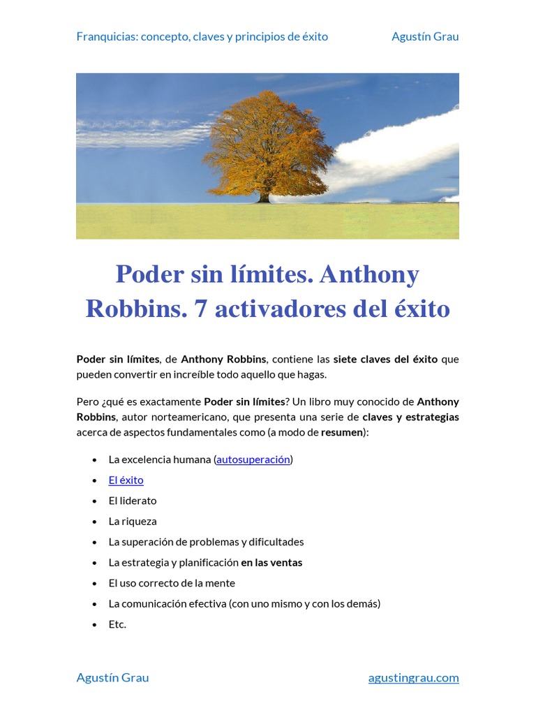Claves del éxito en "Poder sin límites" | PDF