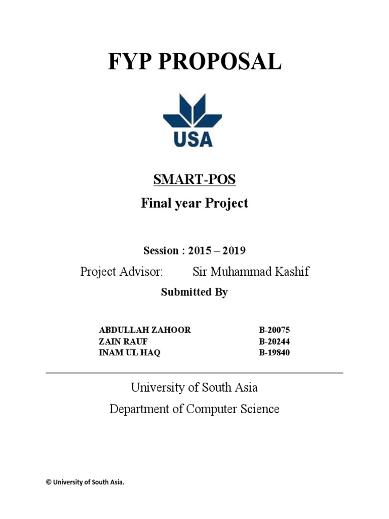 Fyp Final Proposal | PDF | Point Of Sale | Bookkeeping