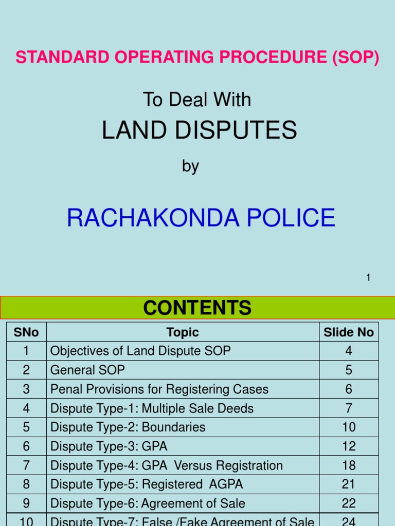 To Deal With: Land Disputes | PDF | Lawsuit | Mortgage Law