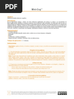Evaluación del Mini-Cog para Deterioro Cognitivo | PDF | Reloj | Cognición