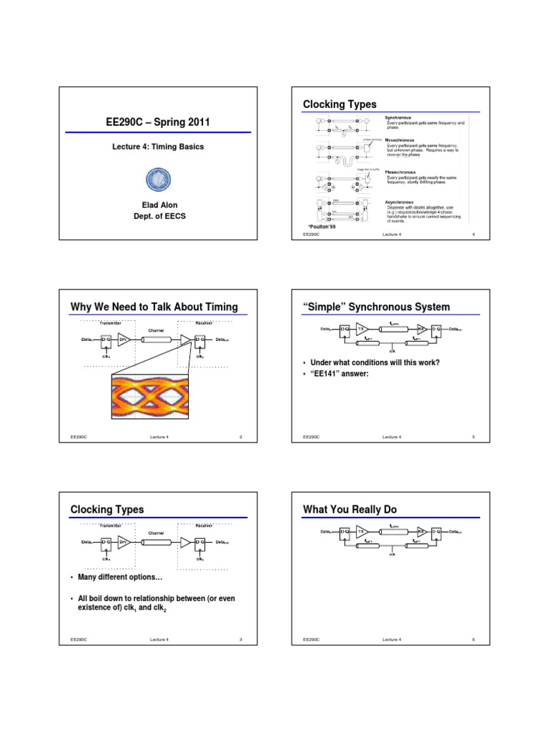 Lecture04 Timing Basics 6up | PDF | Computer Science | Electronics