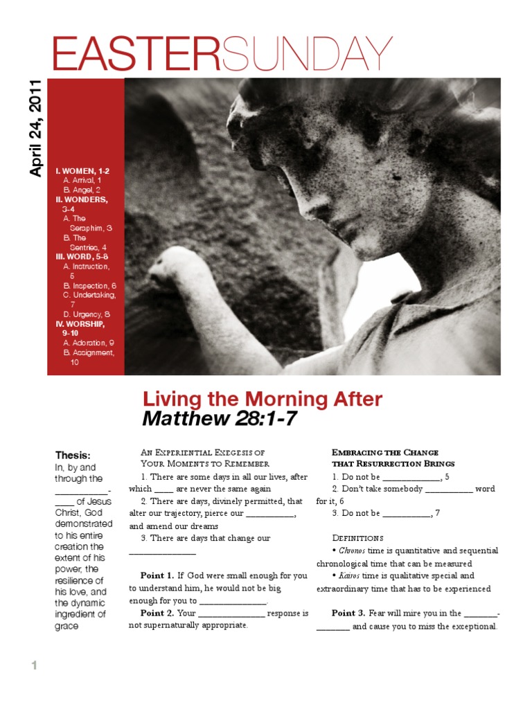 Embracing Resurrection's Change | PDF | Gospel Of Matthew | Disciple ...
