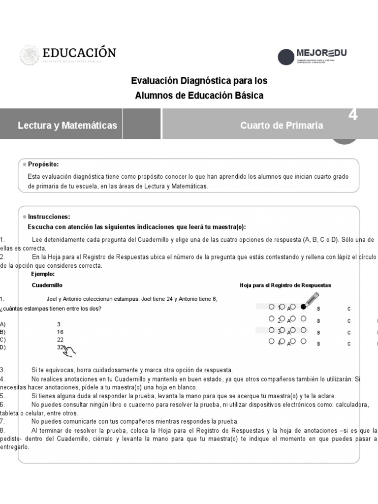Prueba 4to Grado de Primaria | PDF | Exoplaneta