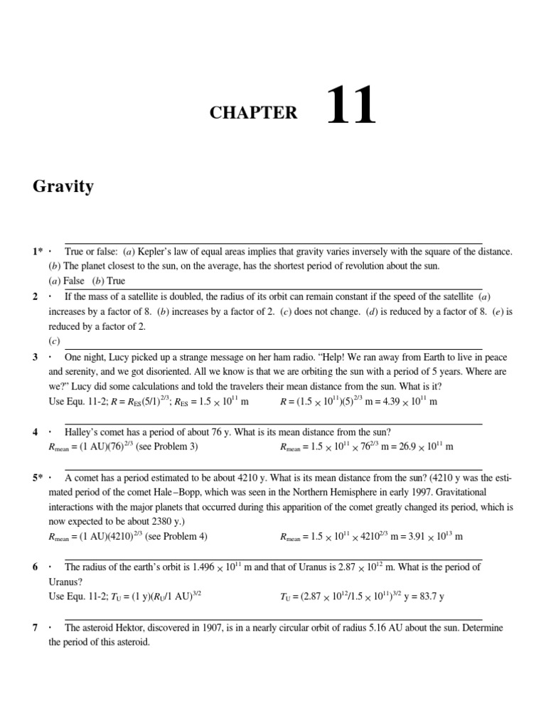 Gravity | PDF | Orbit | Apsis