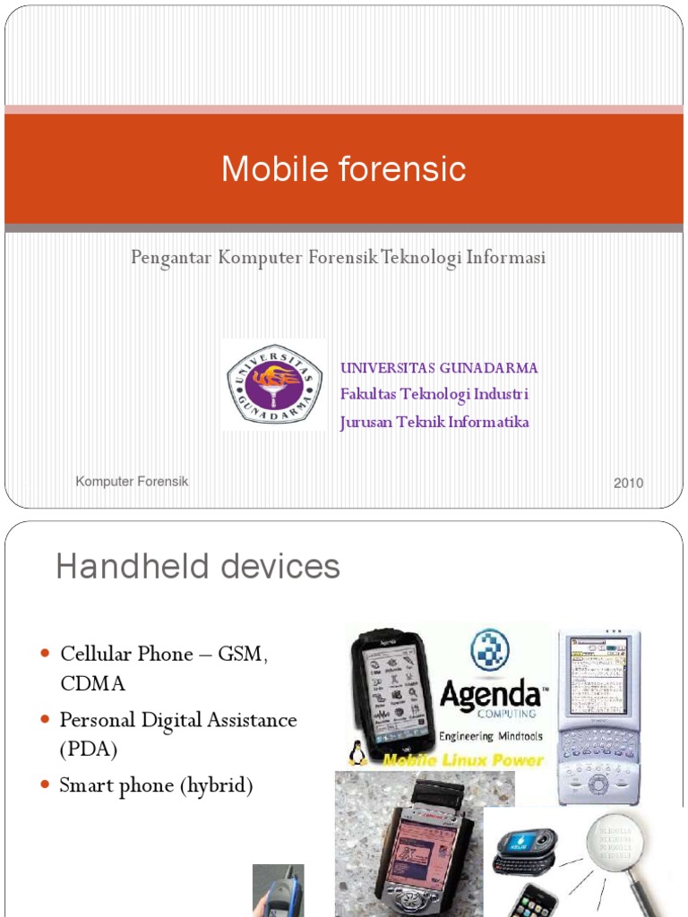 Mobile Forensic: Pengantar Komputer Forensik Teknologi Informasi | PDF ...