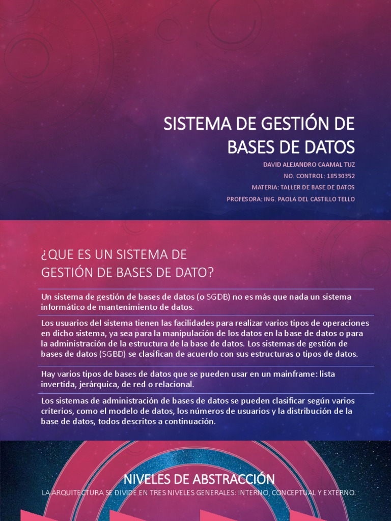 Mapa Conceptual Del Tema SGBD | PDF | Bases de datos | SQL