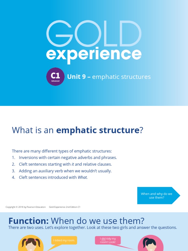 Unit 9 - Emphatic Structures | PDF | Verb | Sentence (Linguistics)