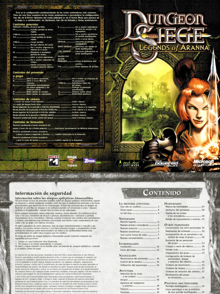 Manual - Legends of Aranna | PDF