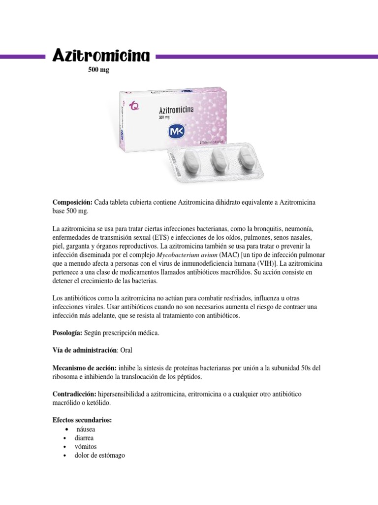 Azitromicina | PDF | Enfermedades y trastornos | Inmunología