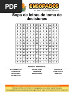 Sopa de Letras de Desastres Naturales - 20 | PDF
