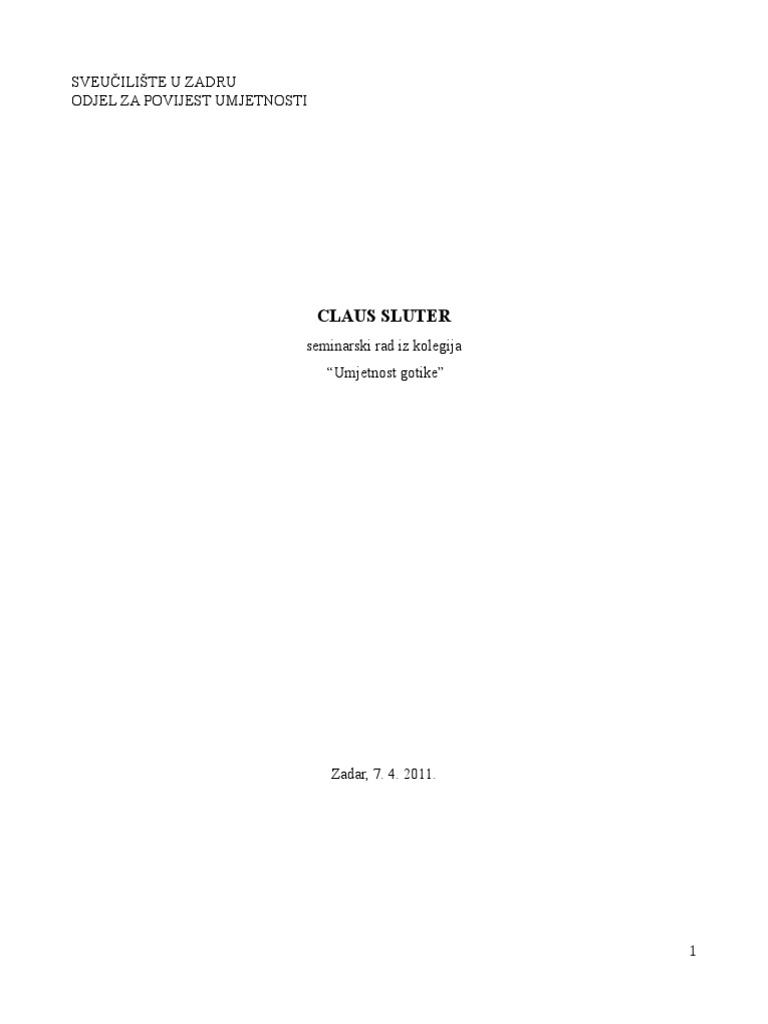 Claus Sluter | PDF