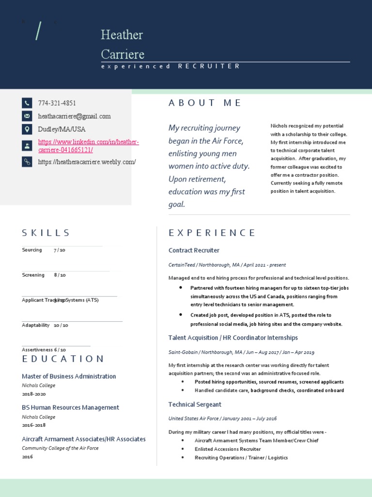 HC Resume | PDF | Recruitment | Human Resource Management