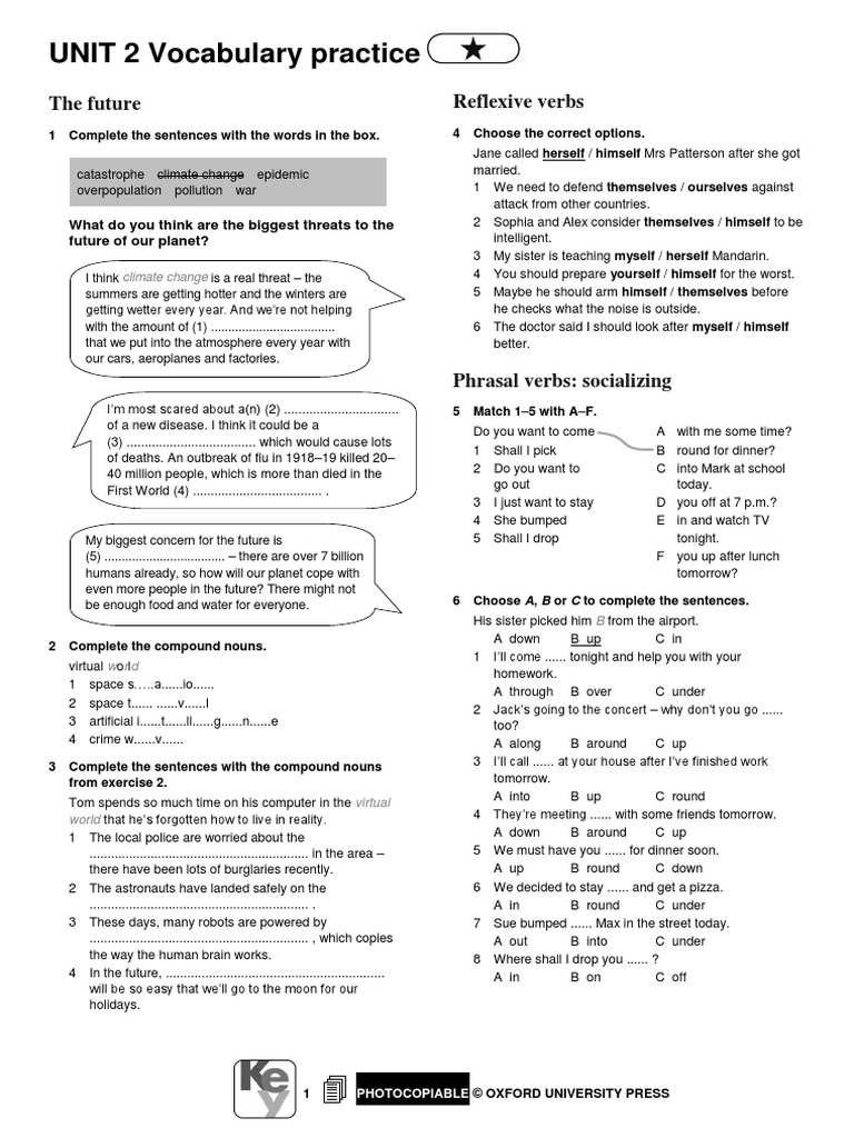 Unit2 Vocabulary - 1 Star | PDF