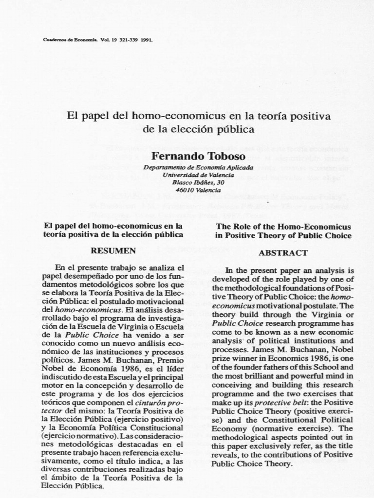 7 | PDF | Teoría | Elección pública