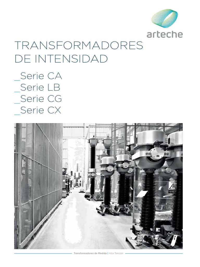ARTECHE CT Intensidad ES | PDF | Transformador | Corriente eléctrica
