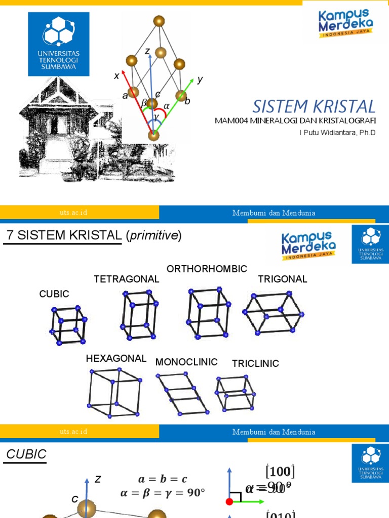 Mineralogi & Kristalografi UTS | PDF | Crystal Structure | Chemistry
