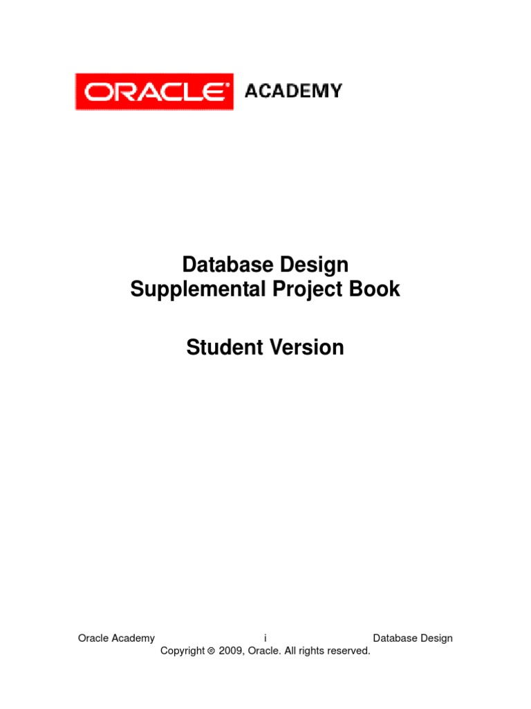 DD Project Book Student | PDF | Menu | Oracle Database