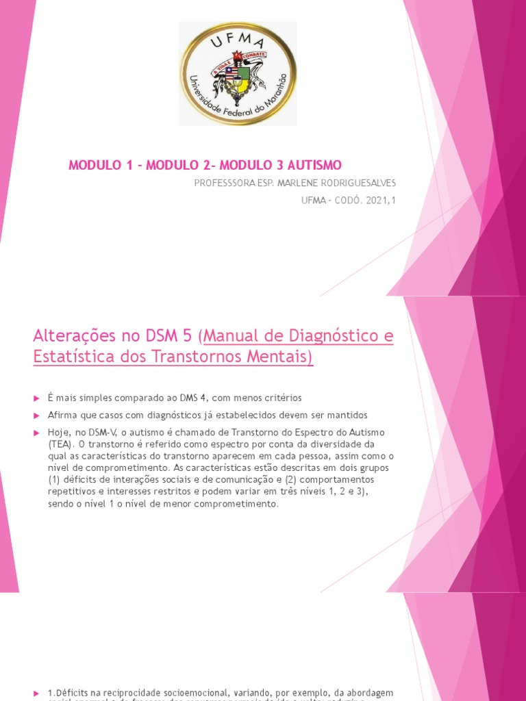 Autismo Modulo 1 2 3 | PDF | Autismo | Espectro do autismo