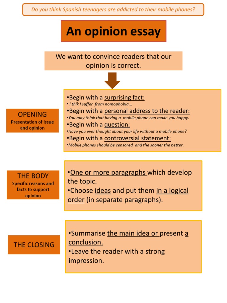 Opinion Essay Structure Guide | PDF