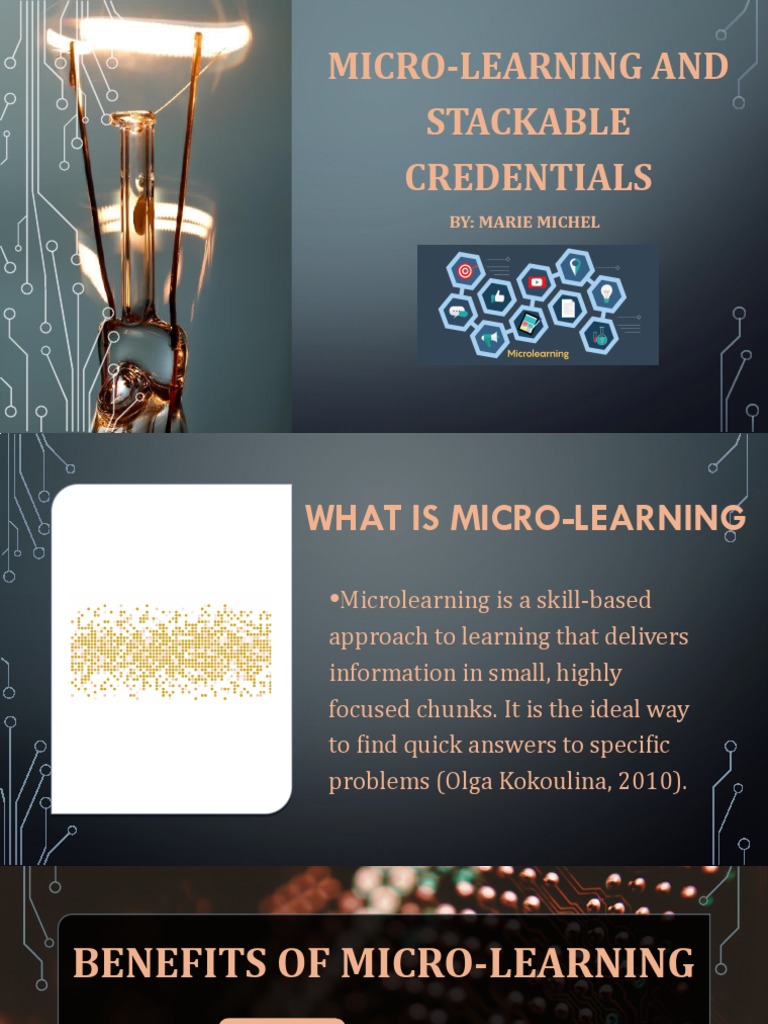 Powerpoint Micro-Learning | PDF | Academic Degree | Learning