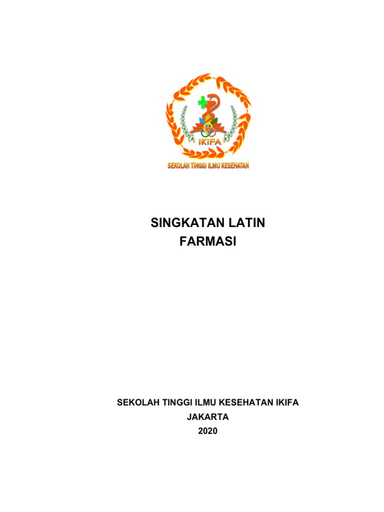 Pertemuan 2. Singkatan Latin Farmasi | PDF